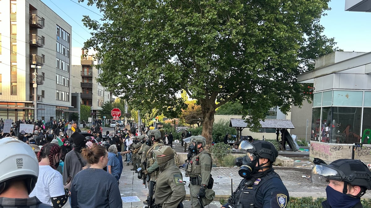 Clashes Erupt at Portland ICE Facility Following National ‘No Kings ...