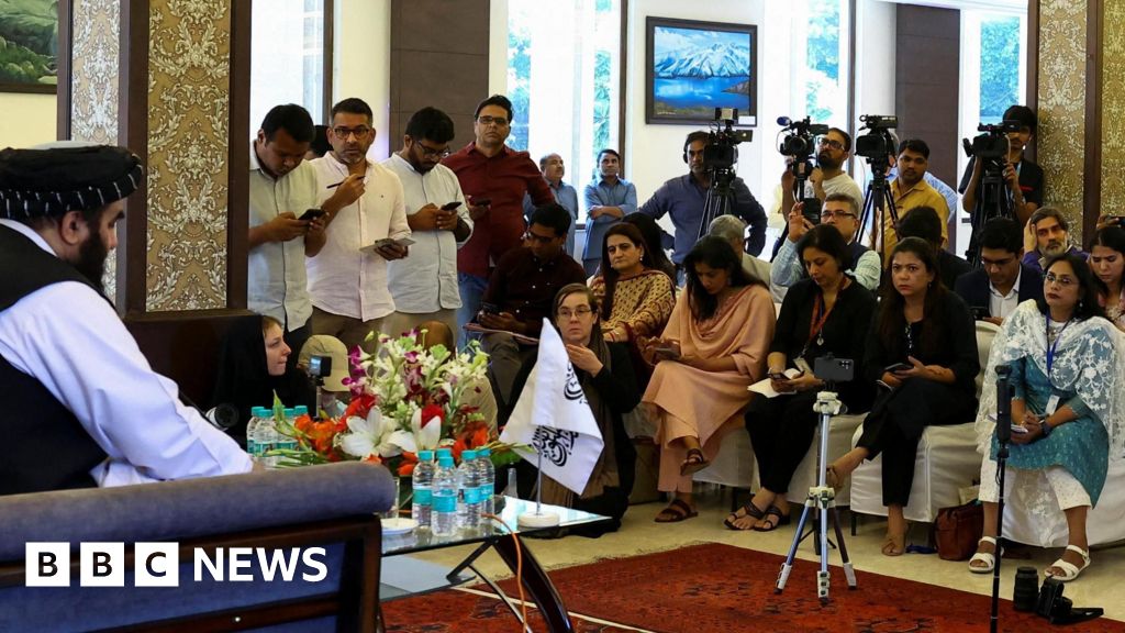Taliban minister holds inclusive press conference in India after ...