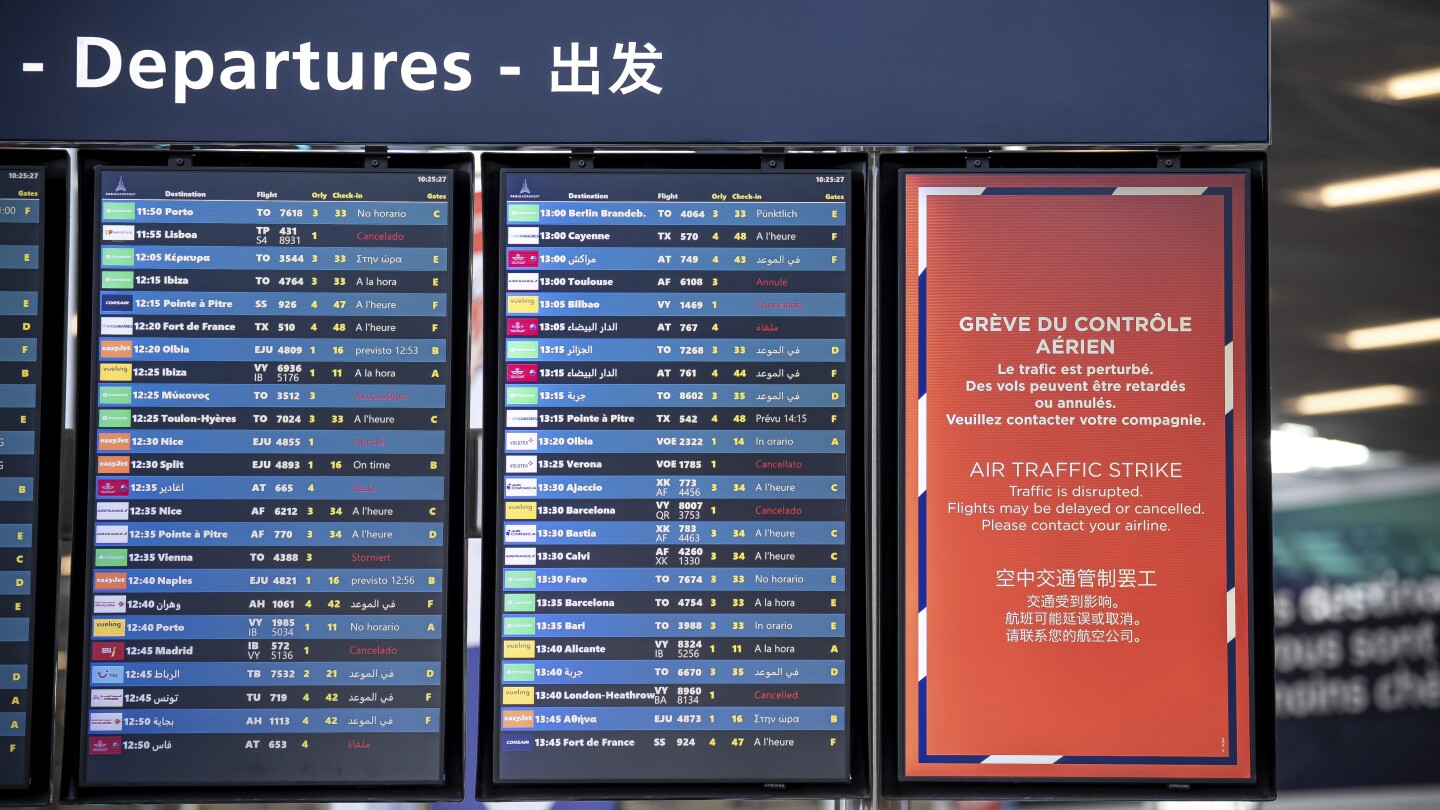 Air Traffic Controllers’ Strike in France Causes Widespread Flight ...