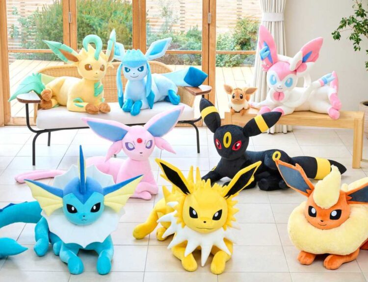 The Pokémon Company Announces Life-Sized Eevee and Evolutions Plushies ...