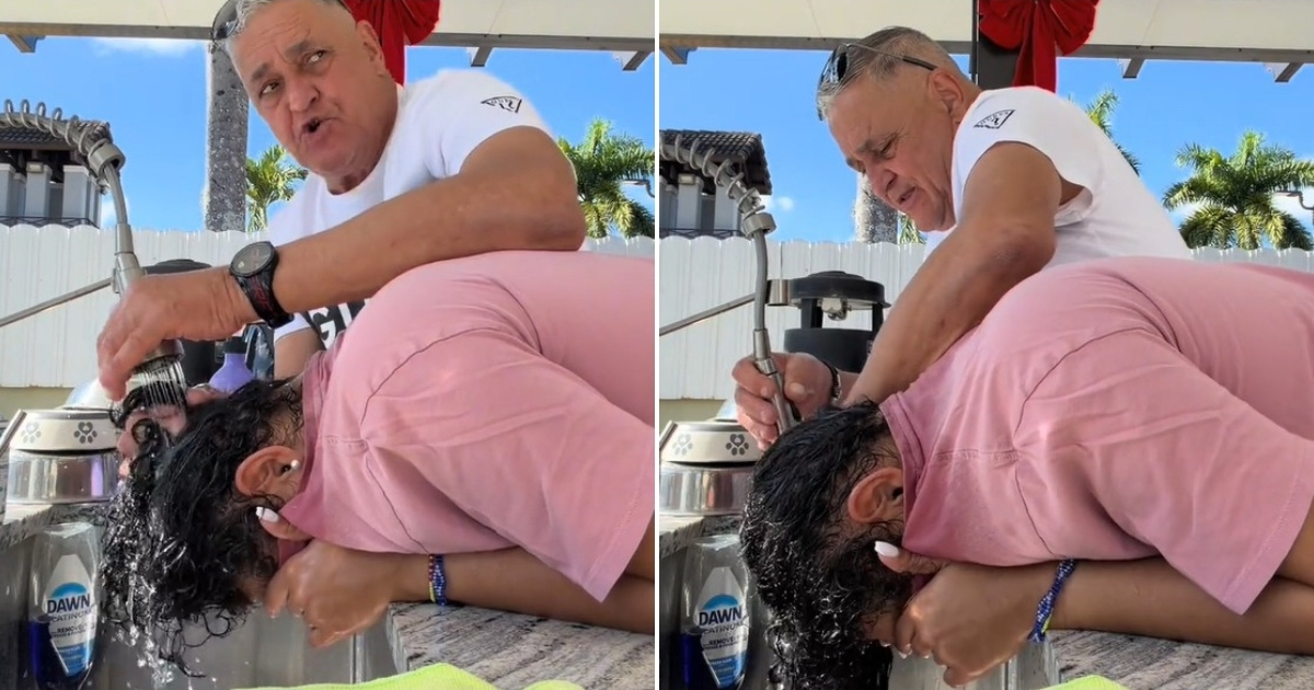 Tío cubano convierte el lavado de pelo de su sobrina en un video viral ...